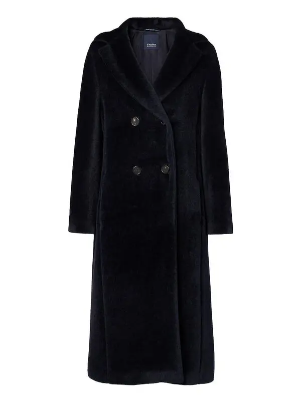 Max Mara Alpaca And Wool Coat - Black