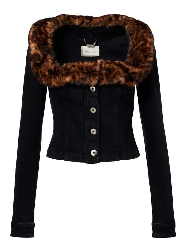 Blumarine Cotton Jacket - Black
