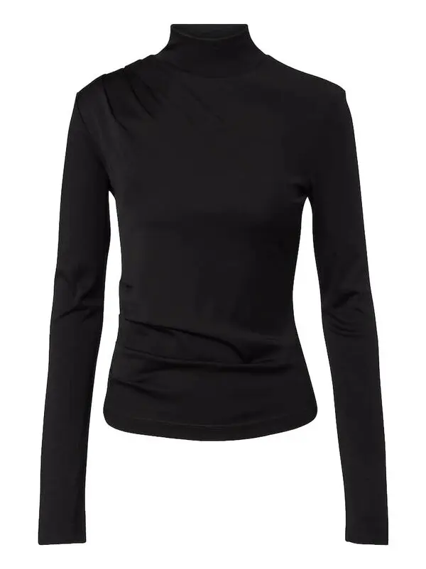 Max Mara Wool Turtleneck Sweater - Black
