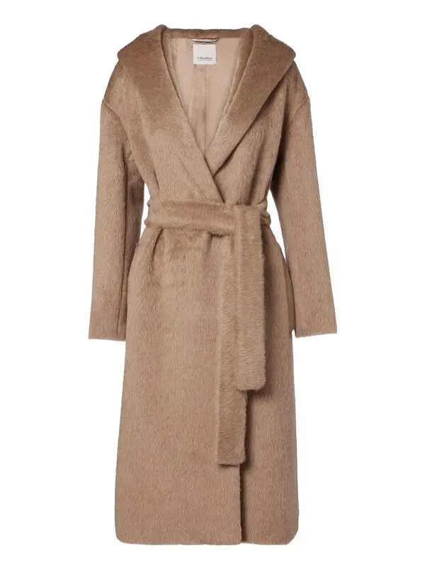 Max Mara Eliana Alpaca, Wool, And Cashmere Blend Coat - Beige