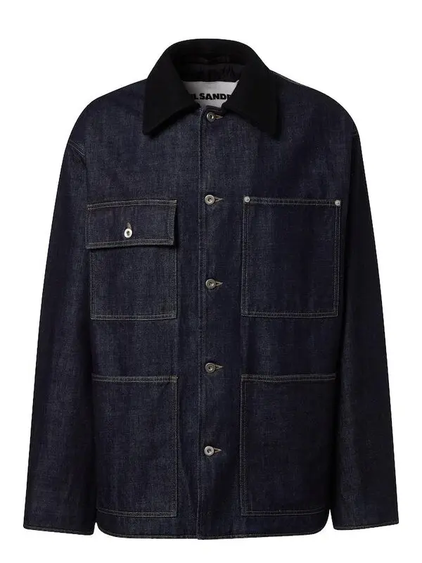 JIL SANDER Oversized Denim Jacket - Blue