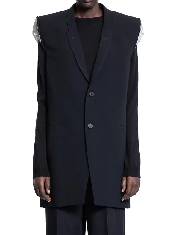 Rick Owens Giacca Dirt Tailored Vest - Black