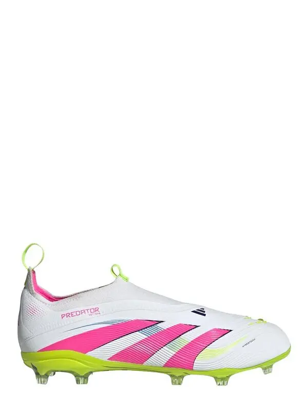 Adidas Predator Elite Laceless Fg - Cloud White/lucid Pink/lucid Lemon