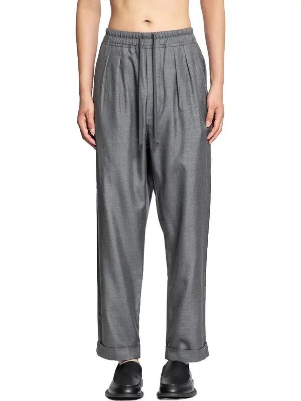 TOM FORD Yarn Dyed Silk Light Trousers - Grey