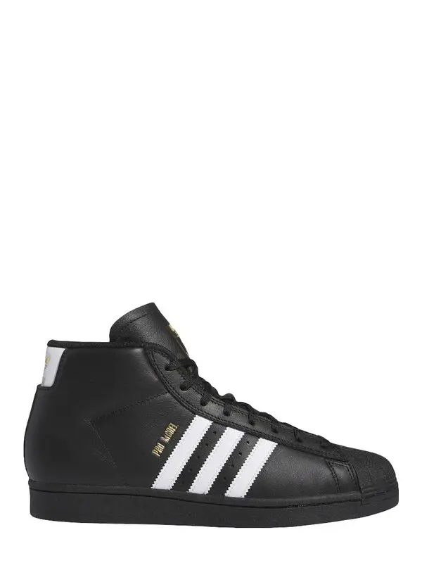 Adidas High Top Sneakers - Core Black/cloud White/gold Metallic