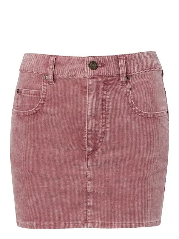 MARANT ETOILE Olinda Cotton Corduroy Miniskirt - Pink