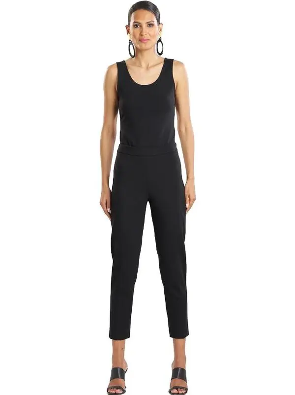 Natori Compact Knit Ankle Pants - Black