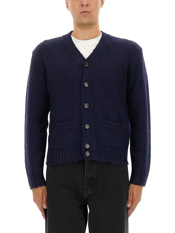 Aspesi Knitted Cardigan - Blue