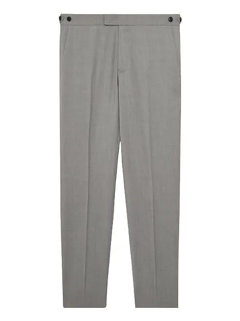 REISS Inspire Slim-fit Wool Trousers - Mid Grey