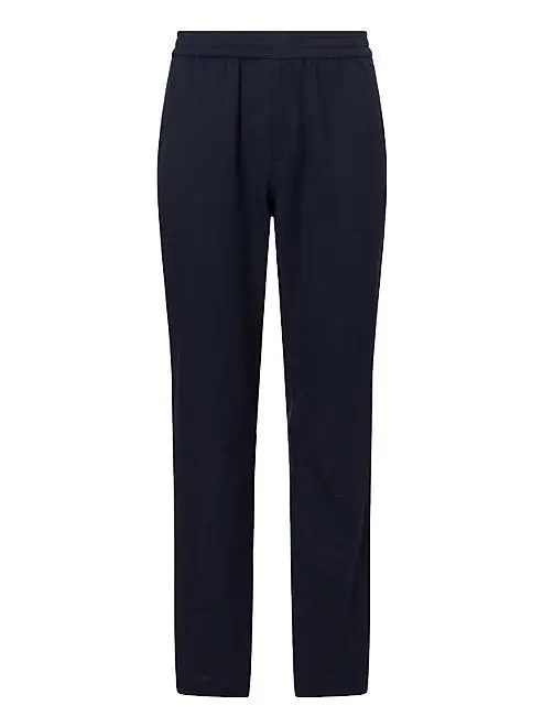 Sunspel Drawstring Wool Trousers - Navy