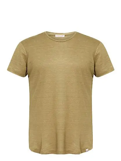 Orlebar Brown Ob-t Crewneck Linen-jersey T-shirt - Agave Green