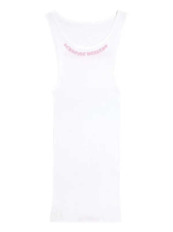 Chrome Hearts Love You Rib Tank - White
