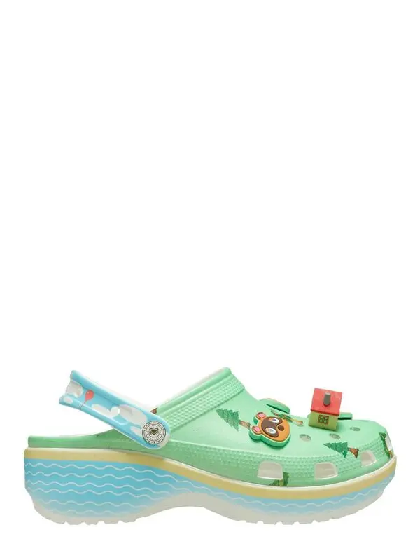 CROCS Nintendo X Classic Platform Clog Animal Crossing - Green