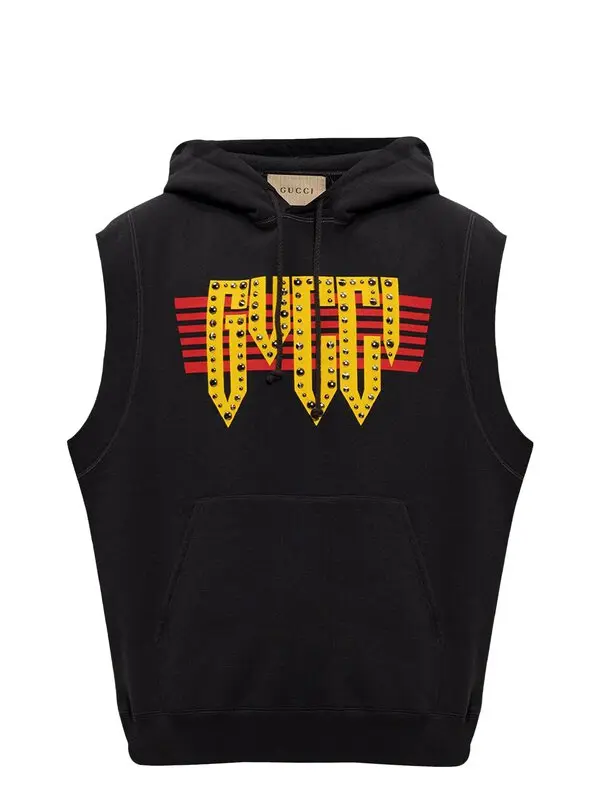 Gucci Sleeveless Hoodie - Black
