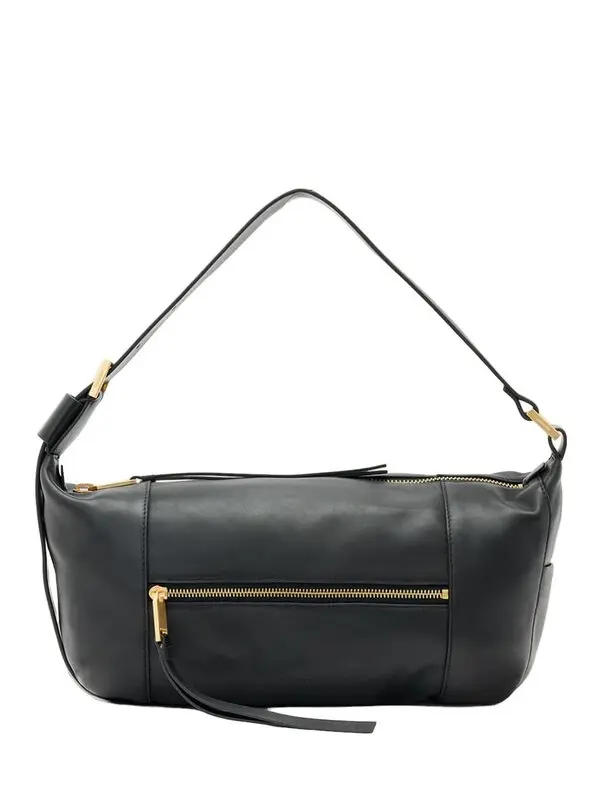 ALLSAINTS Vega Leather Shoulder Bag - Black