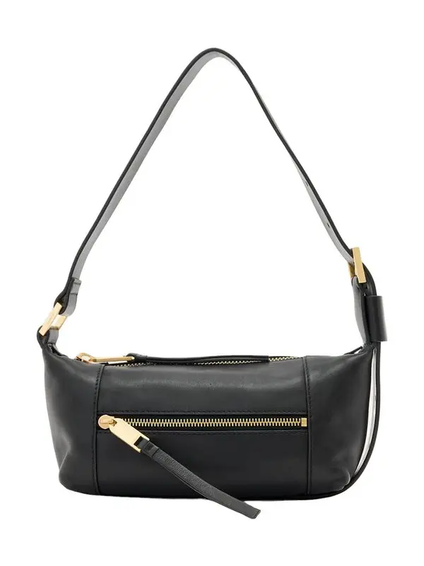 ALLSAINTS Vega Leather Mini Bag - Black