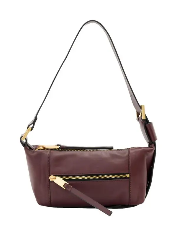 ALLSAINTS Vega Leather Mini Bag - Red