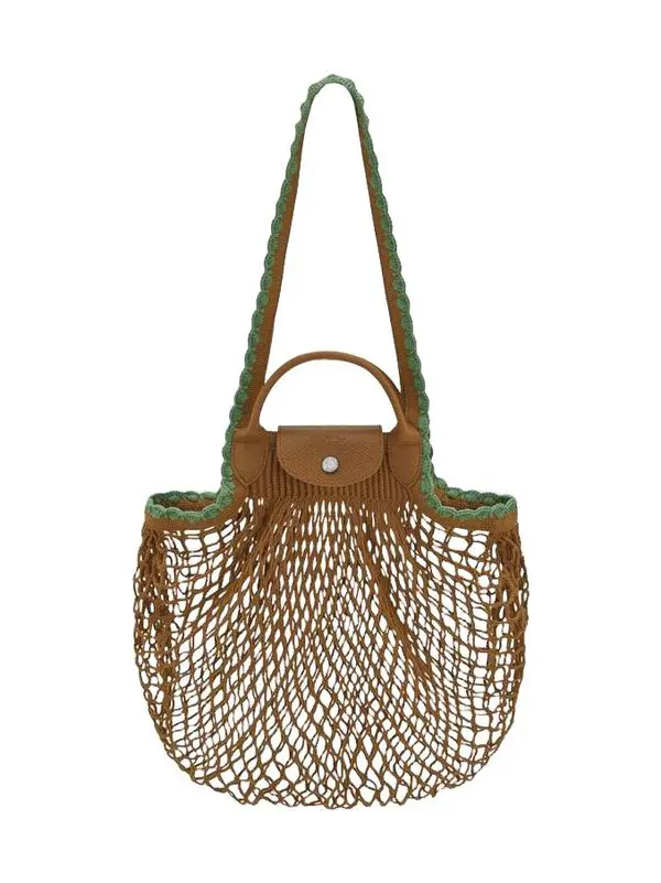 Longchamp L La Pliage Mesh Bag - Brown