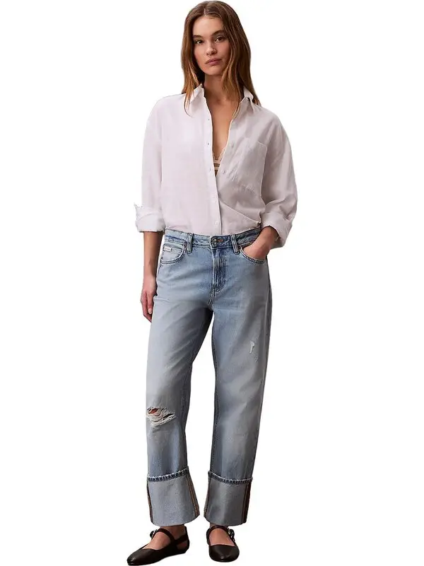 Calvin Klein Wide Cuff Relaxed Jeans - Huntington