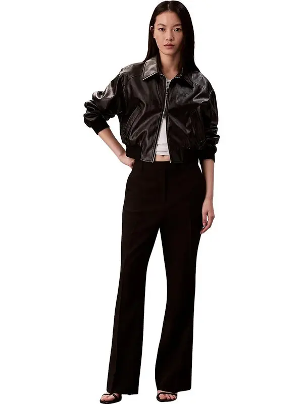 Calvin Klein Tailored Flared Pants - Black