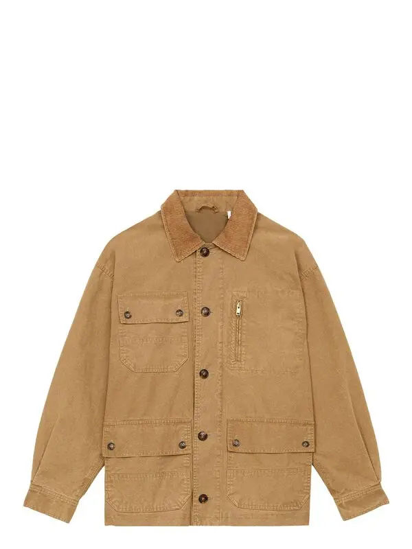 Isabel Marant Travis Cotton Workwear Jacket - Bronze