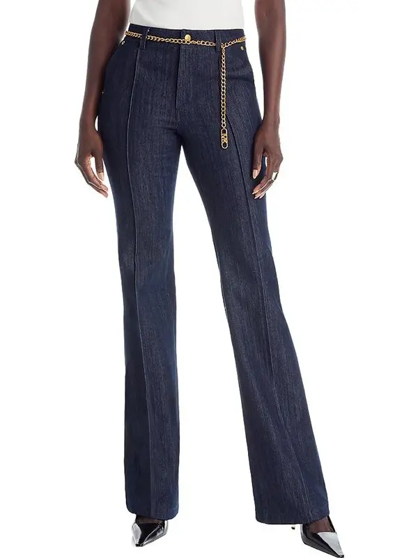 Michael Kors High-rise Bootcut Jeans - Indigo Rinse