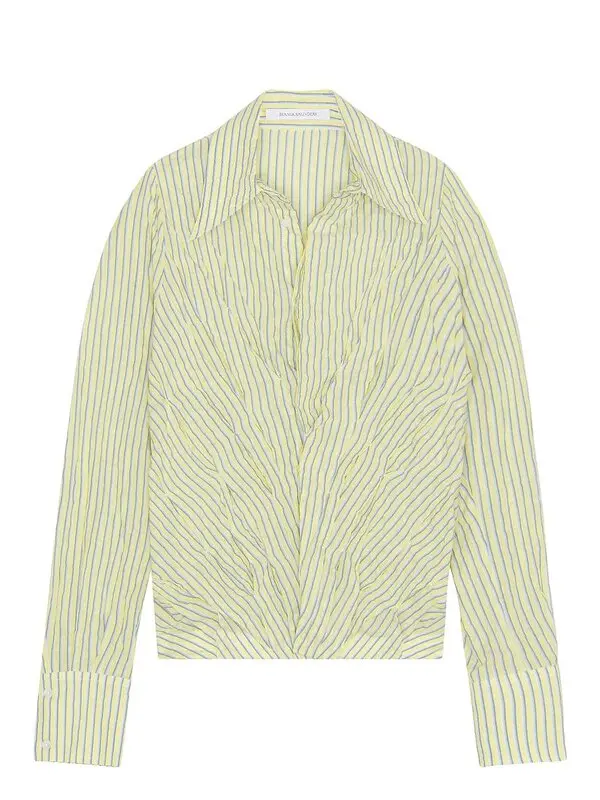 BIANCA SAUNDERS Westmore Land Shirt In Yellow - Lima Bean