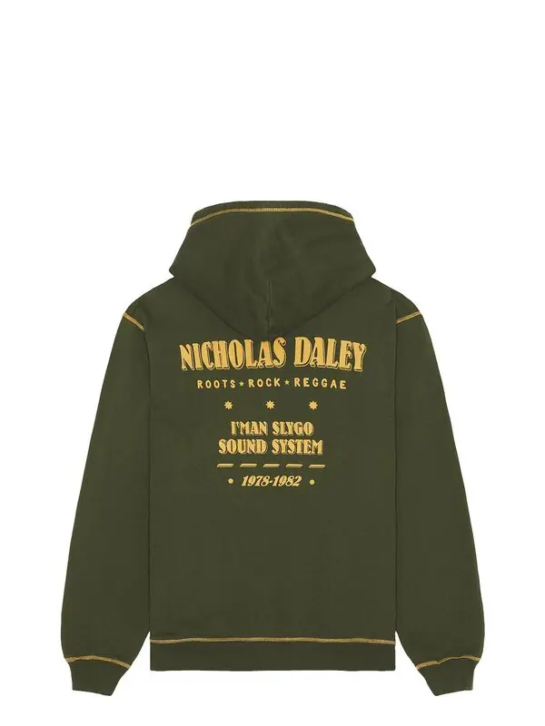 NICHOLAS DALEY Roots Rock Reggae Klub Hoodie - Olive