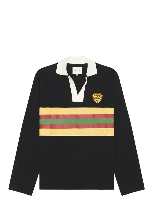 NICHOLAS DALEY Striped Rugby - Black