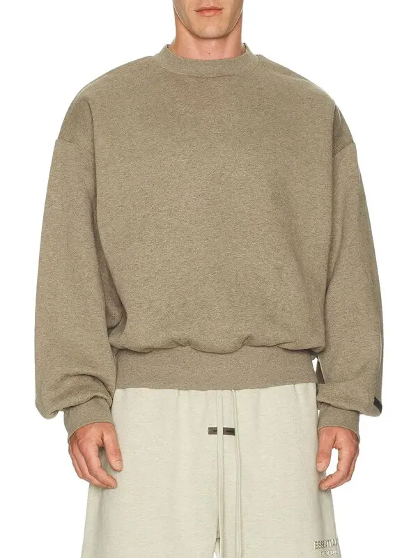 Fear Of God Classic Fit Fleece Crewneck - Homestead Heather