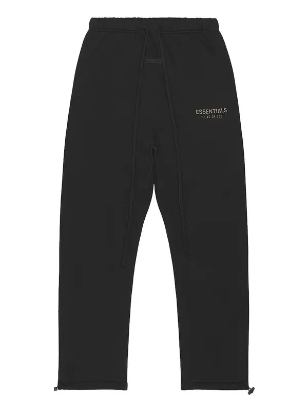 Fear Of God Relaxed Fleece Sweatpant In Black - Jet Black