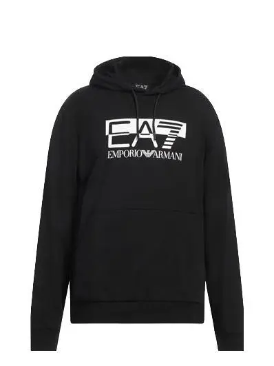 EA7 Cotton-elastane Sweatshirt - Black