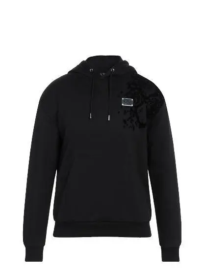 Emporio Armani Cotton-blend French Terry Sweatshirt - Black