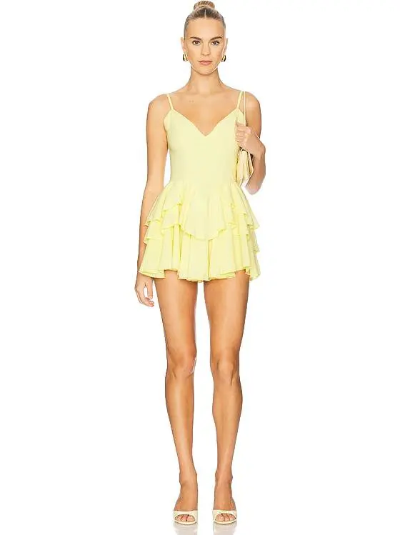 MORE TO COME Aurelia Mini Dress - Yellow