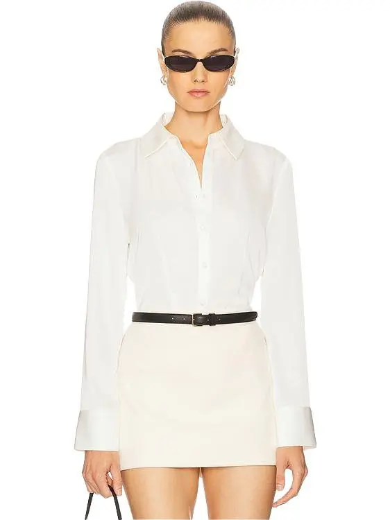 ELODIE THE LABEL Josephine Shirt - Ivory