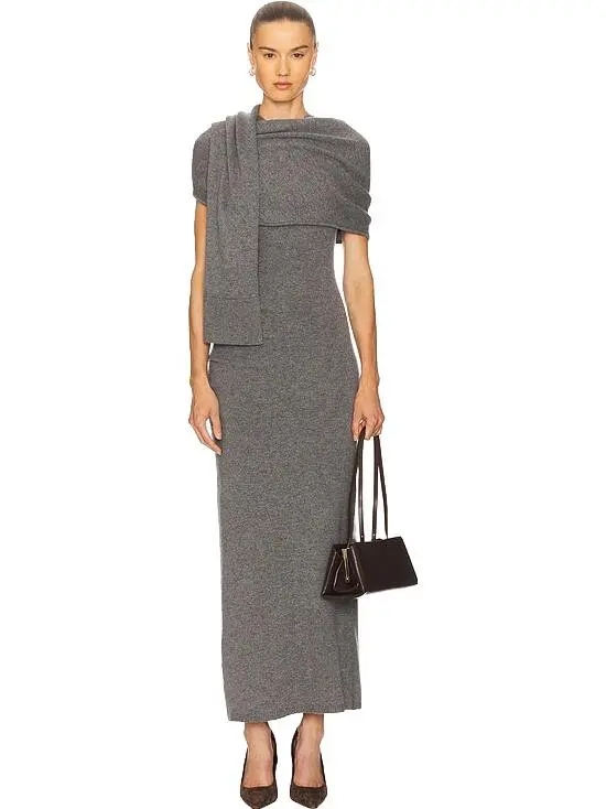 Simkhai Hathaway Midi Dress - Heather Grey