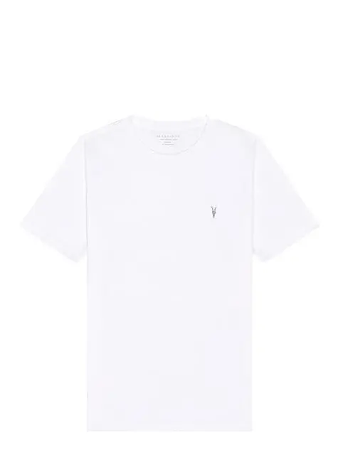 ALLSAINTS Brace Short Sleeve Crew Neck Tee 3 Pack In White,baby Blue, Lavender - Optic White  Lilac  & Blue