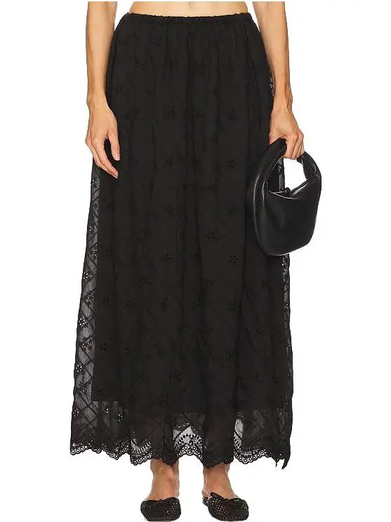 Tularosa Sofiya Maxi Skirt - Black