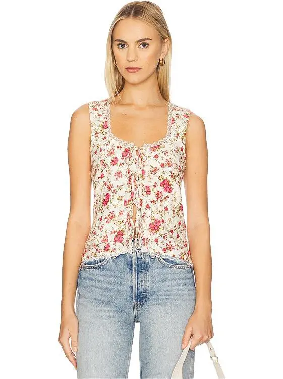Show Me Your Mumu Mimi Top - Southern Roses