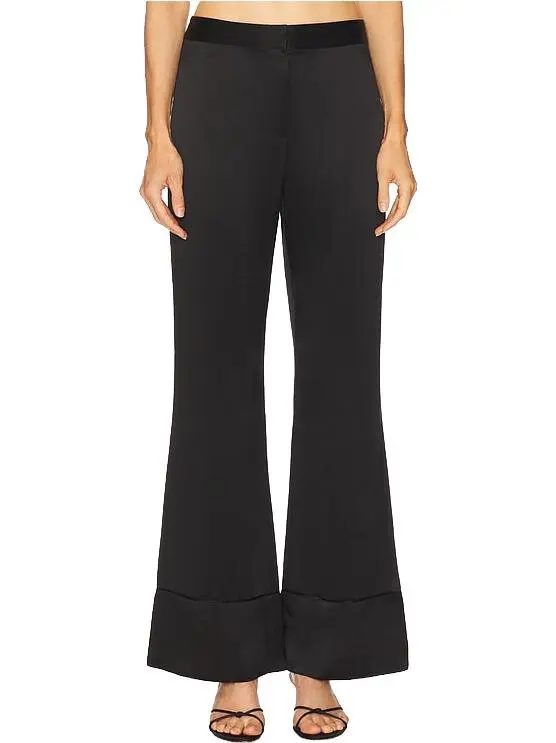 Kiki De Montparnasse Oversized Silk Pant - Black