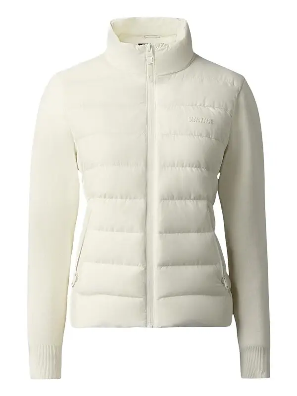 Mackage Oceane-cityz Light Down Mixed-media Jacket - Cream