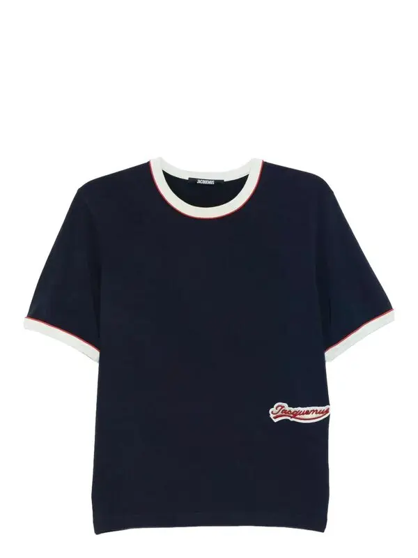 Jacquemus Logo-embroidered T-shirt - Blue