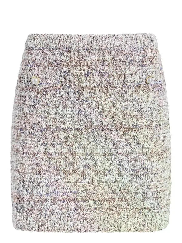 Cinq À Sept Tweed Mini Skirt - Neutrals