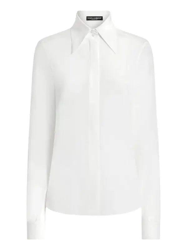Dolce & Gabbana Dna Pointed-collar Shirt - White