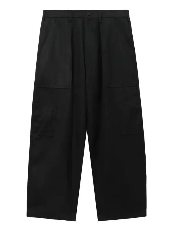 Comme Des Garçons Wool Wide-leg Trousers - Black