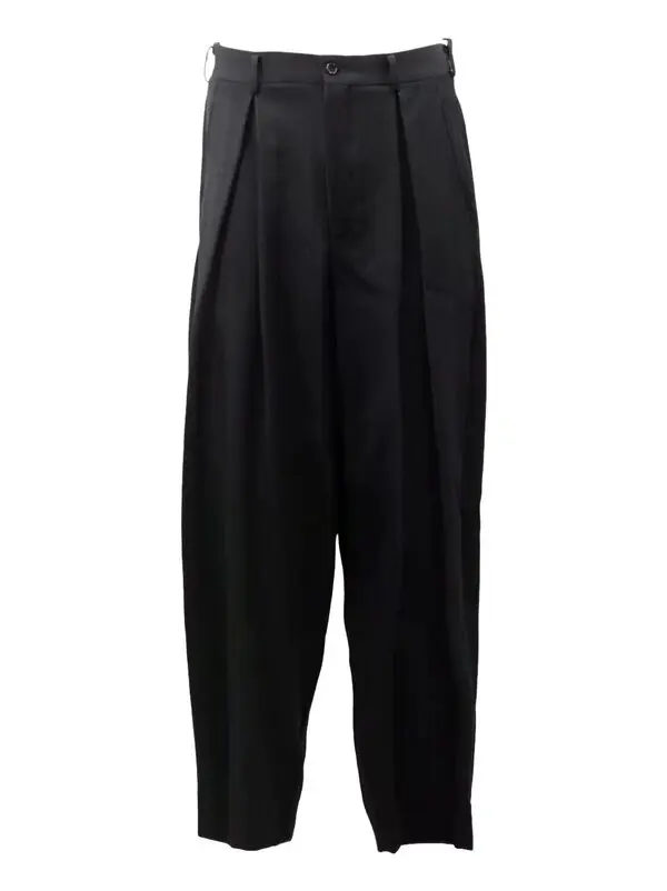 Comme Des Garçons Tailored Pleat Trousers - Black