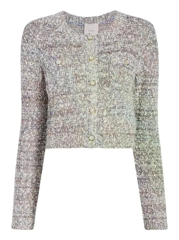 Cinq À Sept Pearl-button Tweed Cardigan - Neutrals