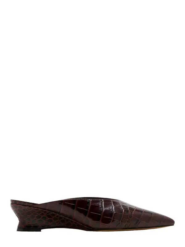 Le Monde Beryl 40mm Victoria Micro-wedge Mules - Brown