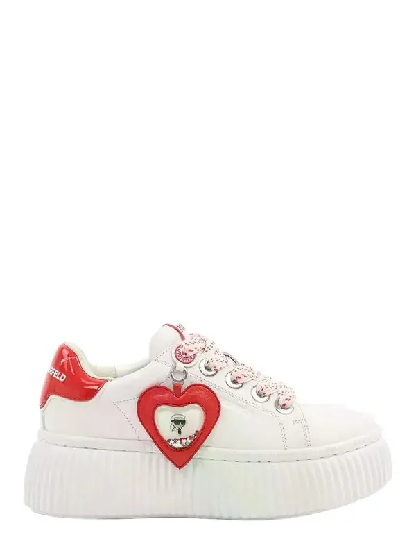 Karl Lagerfeld Logo-charm Sneakers - White
