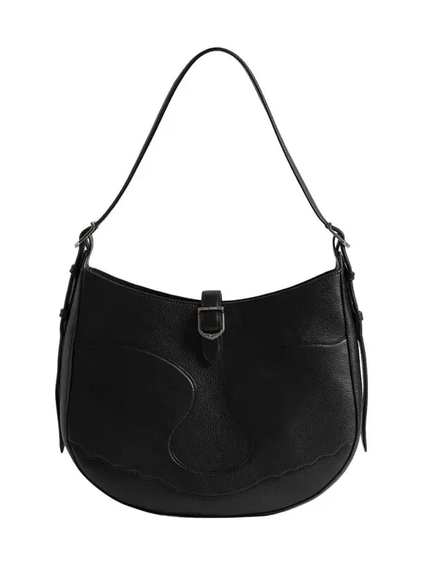Zadig&Voltaire Moonrise Buckled Shoulder Bag - Black